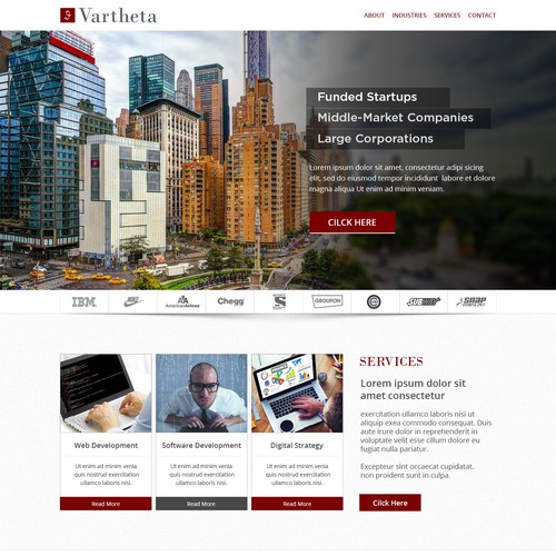 Home Page for Innovative Web Development Firm | Web page design contest