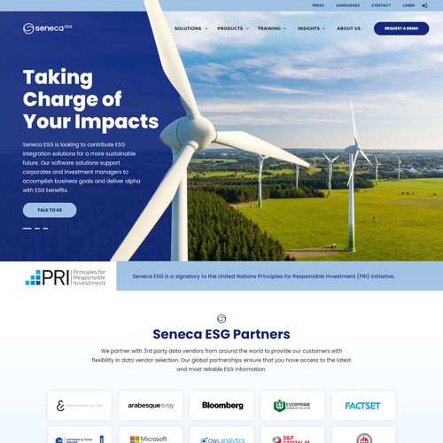 Designs | Website redesign for SaaS company in ESG field | Web page ...