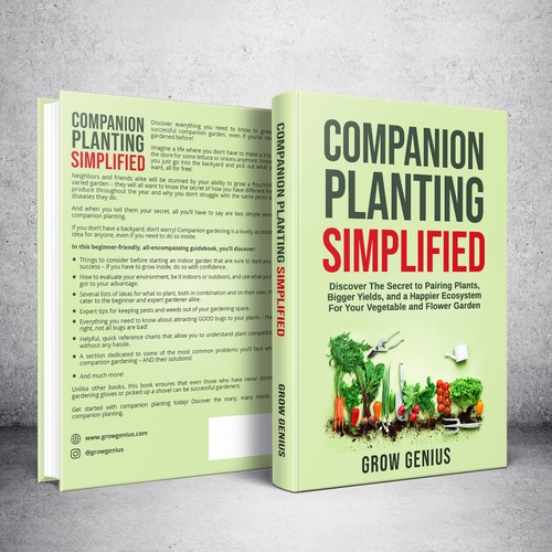 Designs | Companion planting book cover that grabs attention and ...