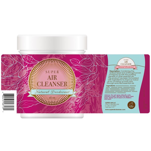 Air Freshener/ Odor Remover Label Design (*Product Name Changed ...