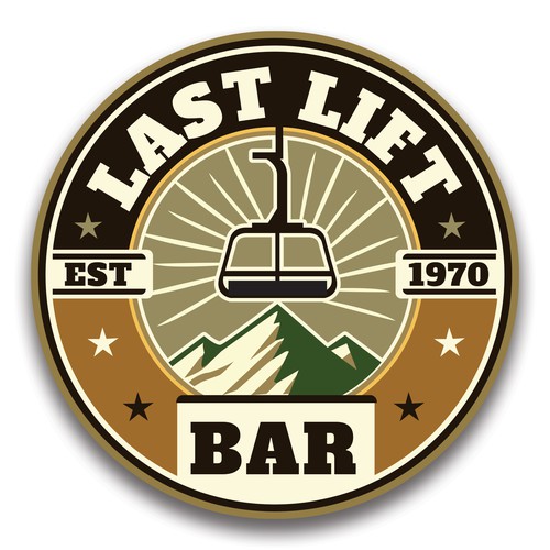 Designs | Design a Rustic, original ski resort bar Logo that includes a ...