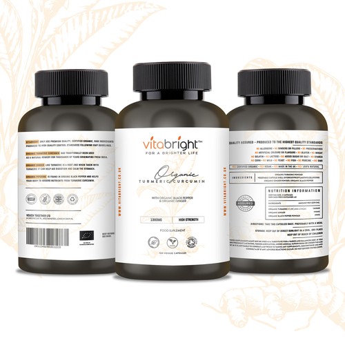 Minimalist Supplement Label | Other design contest