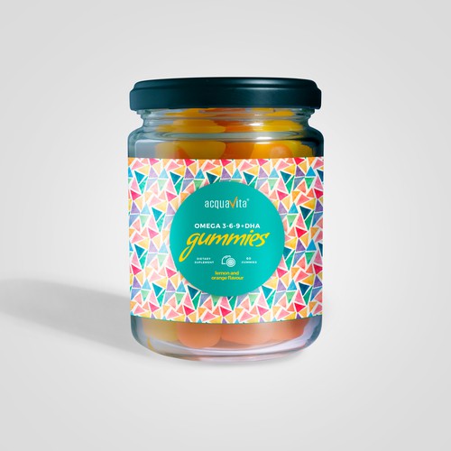 Label Design for the New Innovative Gummy Supplement. | Product label ...