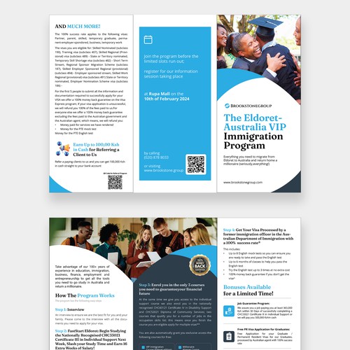 Designs | Design Trifold Pamphlet for Premium Education/Immigration ...