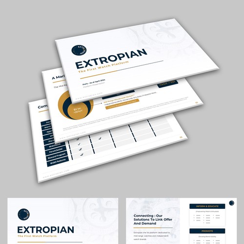 Designs | Pitch Deck Extropian Watches | PowerPoint template contest