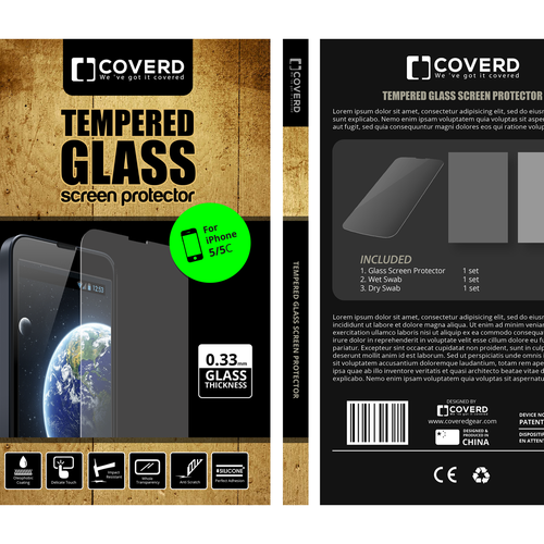 Design packing for Glass Screen Protector | Product packaging contest