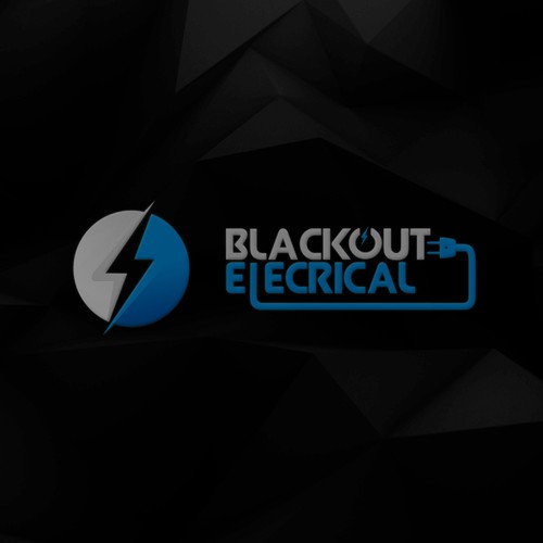 Create an electrical services logo on black background | Logo design ...