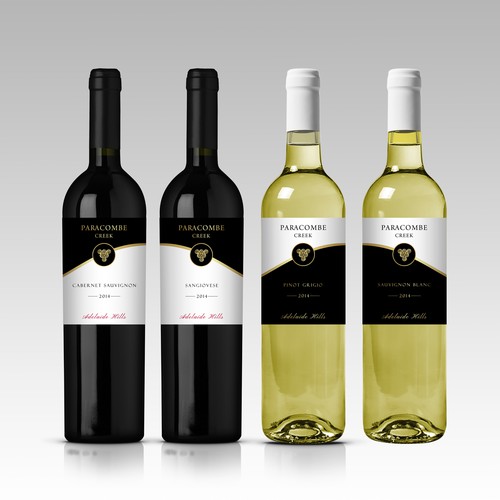 Modern yet classic label design for a boutique Australian wine ...