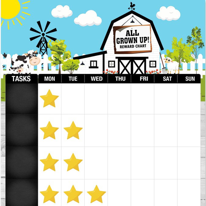 Create a Reward Chart for Kids - Guaranteed Winner! | Poster contest
