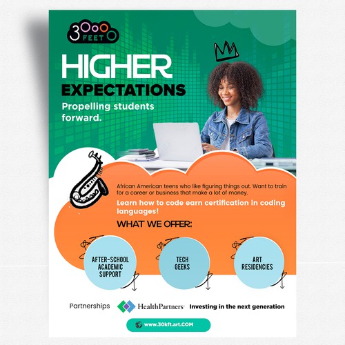 Designs | African American cool vibes teenage earn and learn flyer ...