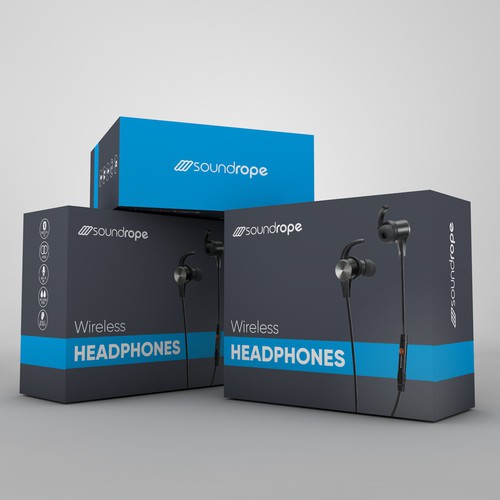 Bold Box for Wireless Headphones | Product packaging contest