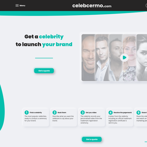 Designs | Super modern design for brand new celebrity branding platform ...