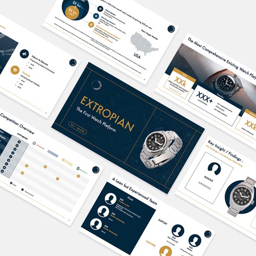 Designs | Pitch Deck Extropian Watches | PowerPoint template contest