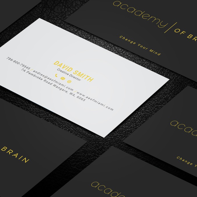 "Academy of Brain" needs new business cards | Business card contest