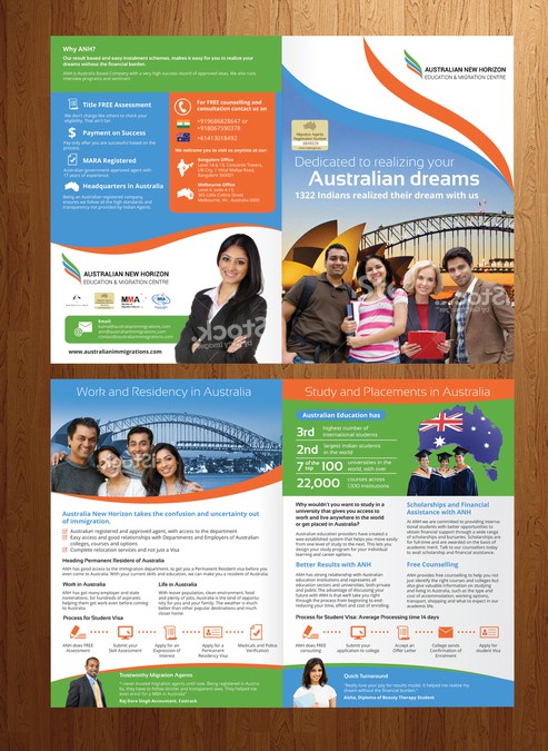 CREATE AN INSPIRING BROCHURE FOR IMMIGRATION | Brochure contest