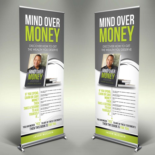 Mind Over Money Event Stand Up Banner Design | Signage contest