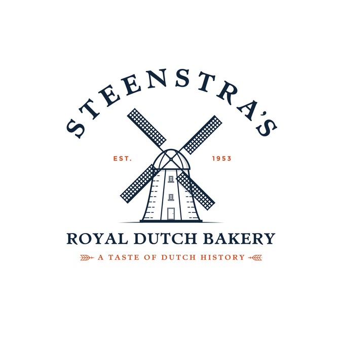 Create a classic logo featuring dutch heritage for Royal Dutch Bakery ...