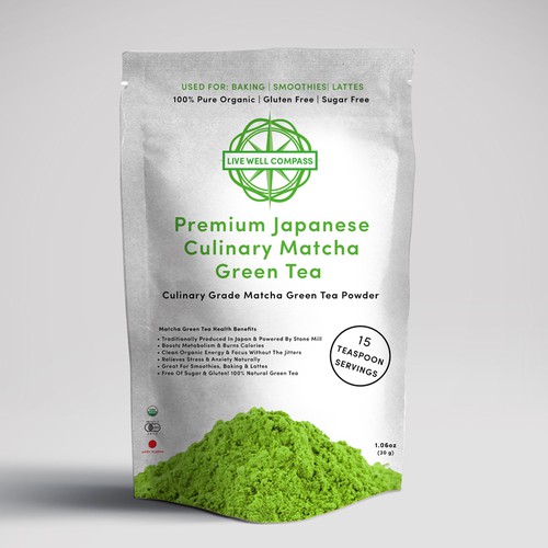 Vintage / Modern Packaging & Logo Design for our Japaneses Matcha Green ...