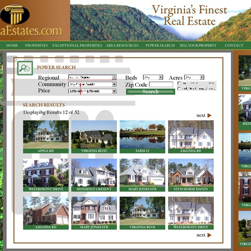 Skin Three Wireframes for Real Estate Website Re-design | Web page ...