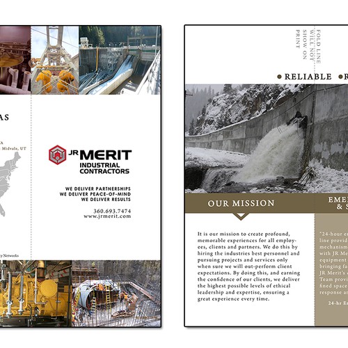 Creative Industrial Contractors Line Card/Brochure | Brochure contest
