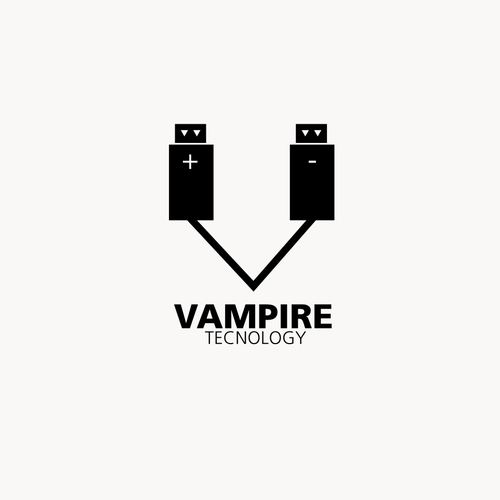 Create a clever, modern logo for Vampire Technology power share cable ...