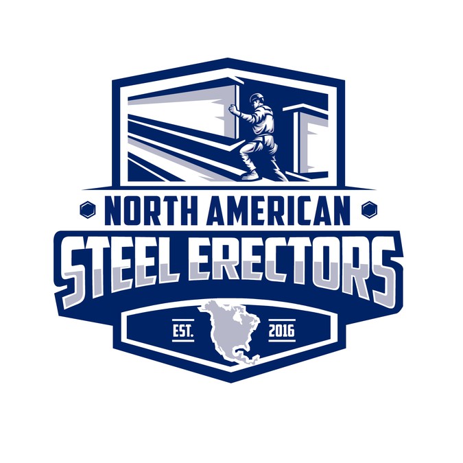 Illustration Logo Design for Steel Erection Company | Logo design contest
