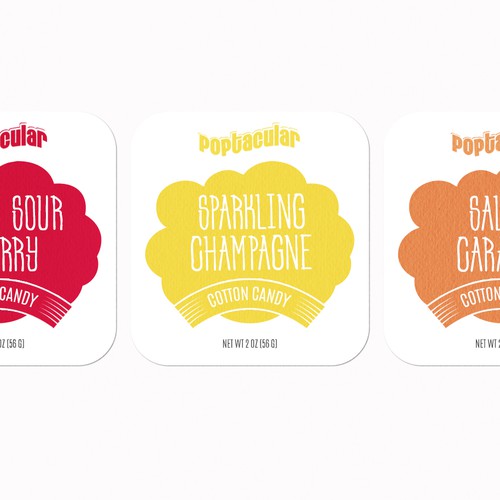 FUN COTTON CANDY LABEL | Product label contest