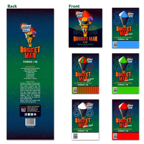 Create an exciting playful package for Rocket Fireworks! | Product ...