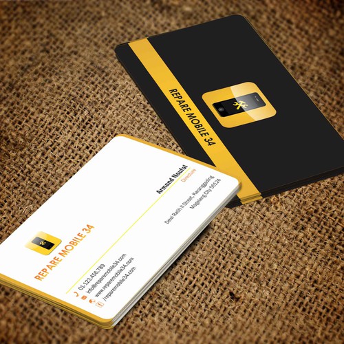 Creer carte de visite reparation smartphone et tablette | Business card ...