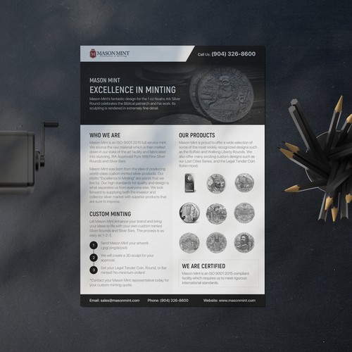Designs | Create An Exciting Flyer To Showcase Our Custom Silver Coin ...