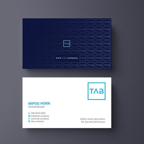 TAB Business Card | Business card contest