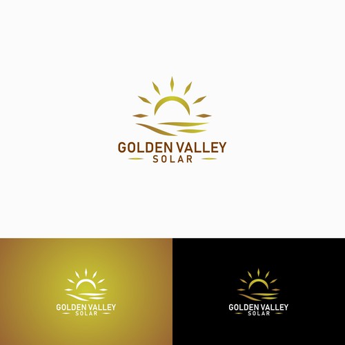 Create a warm, inspiring, clear logo for Golden Valley Solar | Logo ...