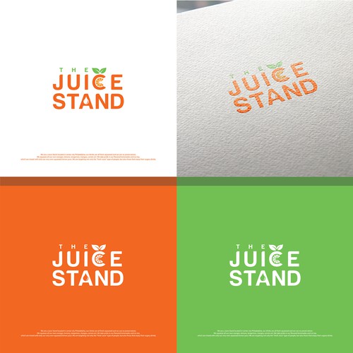 Designs | Design a FRESH logo for "The Juice Stand" | Logo design contest