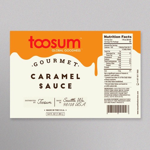 Premium Chocolate Sauce Brand looking for a new & updated label design ...