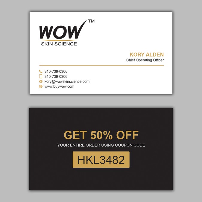 WOW Skin Science Business Cards | Logo & business card contest