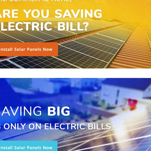 Banner Ads for Environmental purpose - Solar Panel | Banner ad contest