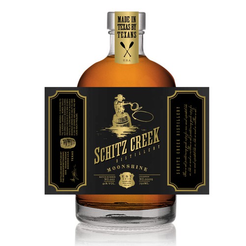 Schitz Creek Distillery Label Design | Product label contest