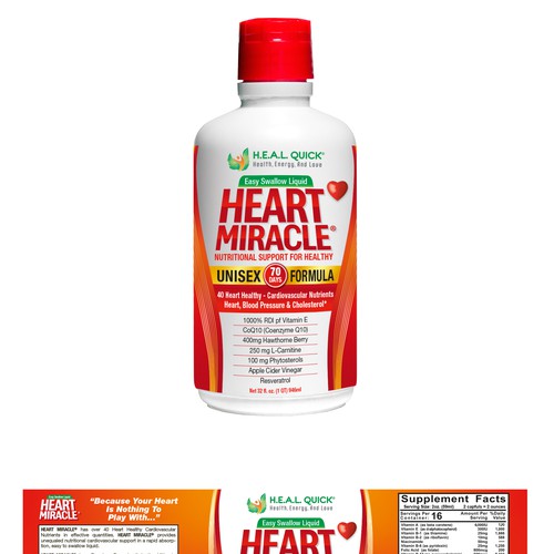 Designs | New look for Heart Miracle | Product label contest