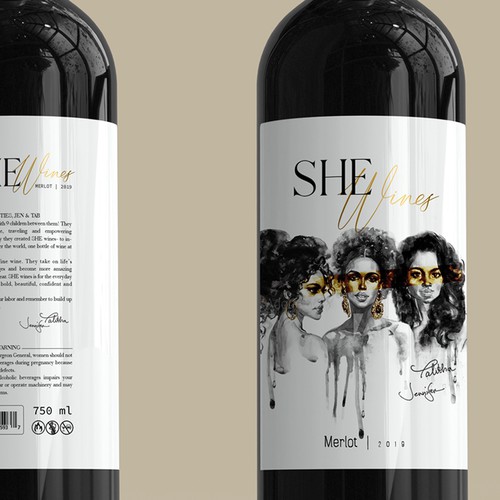 Designs | Wine Label - SHE wines | Product label contest