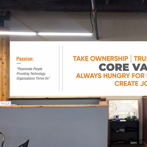 Designs | Core Value Wall | Other business or advertising contest