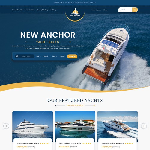 Designs | 🛥️ 👙🚤 Awesome boat / yacht brokerage firm changing the ...