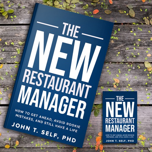 Designs | Self help book cover for new restaurant managers | Book cover ...