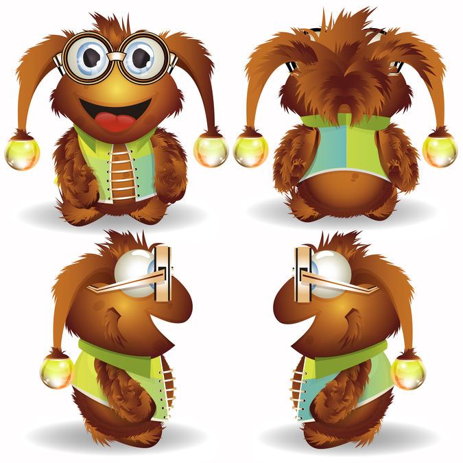 Illustrate an adorable muppet style puppet for Kids' TV Show ...