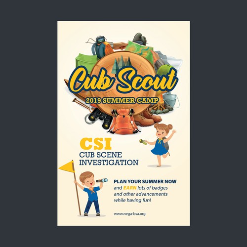 Cub Scouts CSI: Cub Scene Investigation Poster for Summer Camp 2019 ...
