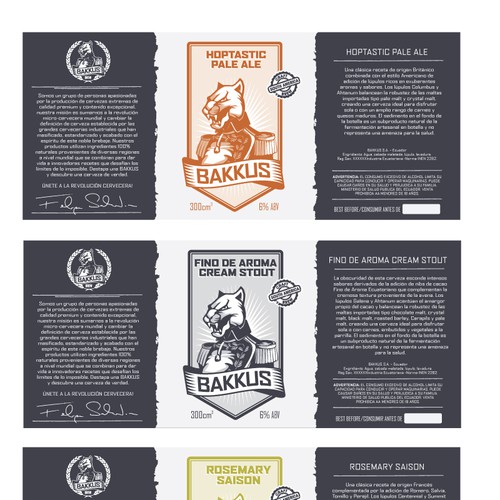 Designs | product label for BAKKUS | Product label contest