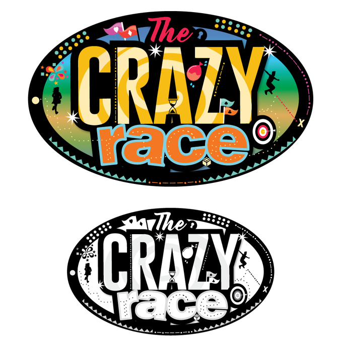 Logo for The Crazy Race, a reality TV inspired party experience | Logo ...