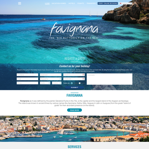Designs | Make our customers dream their holiday! Website for a ...