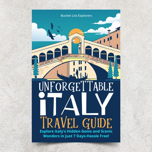 Designs | Invite readers to explore Italy in a new way | Book cover contest