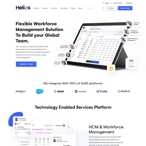 Designs | Helios Website Concept | Web page design contest