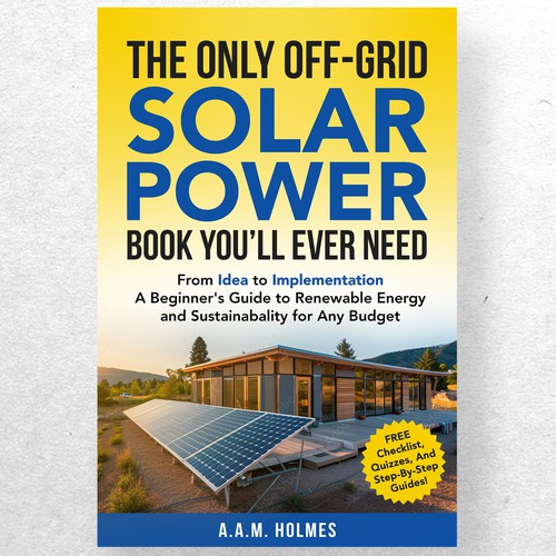 Designs | Design the best off-grid solar power book cover | Book cover ...
